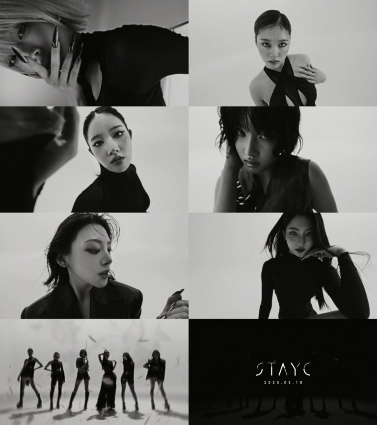 STAYC Teases a Bold Transformation with ‘BEBE’—A Striking Black-and ...